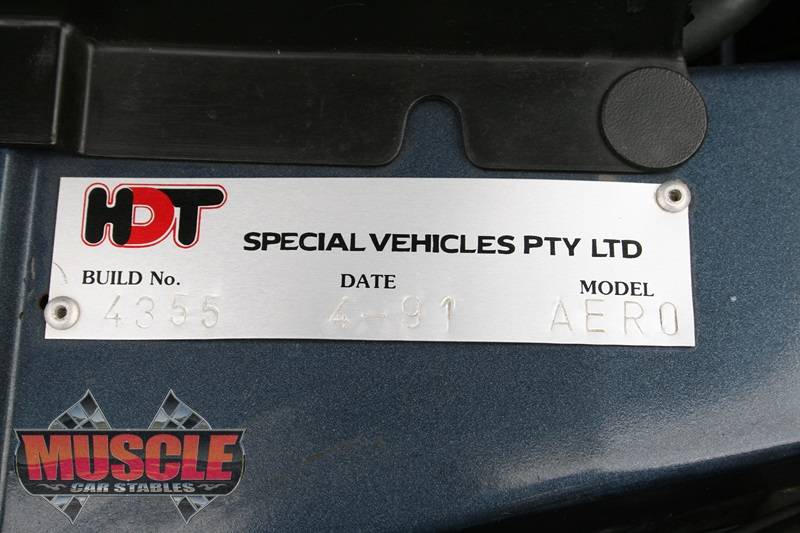 1991 HDT VN Aero Build # 4355- Low Kilometres!